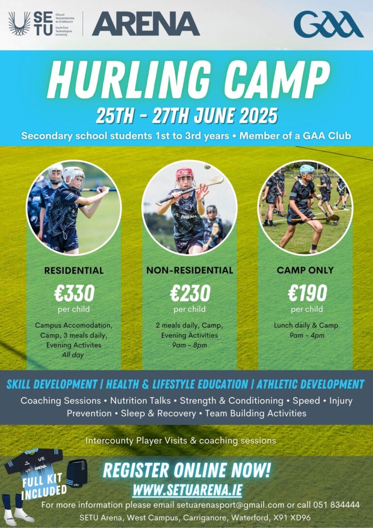 Summer & Mid term camps - SETU Arena