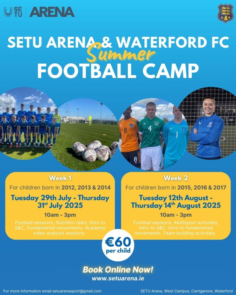 Summer & Mid term camps - SETU Arena